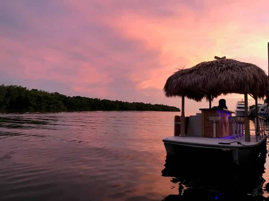 2 Hour Private Sunset Tiki Boat Cruise - TripShock!