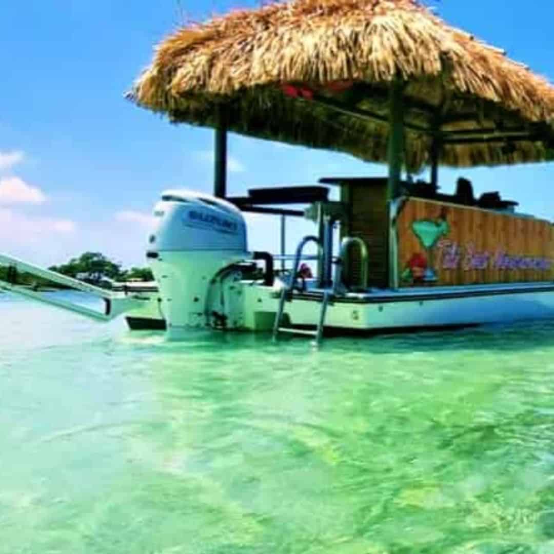 Key West: Private Tiki Boat Party aboard a 20-Foot Custom Beachcat Tiki ...