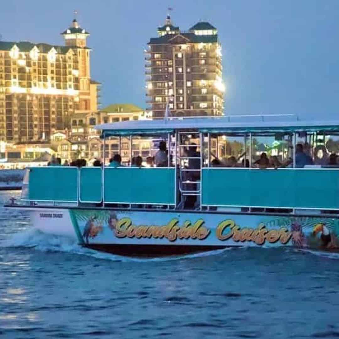 Fort Walton Beach: Sunset Dolphin Tour on the Soundside Cruiser ...