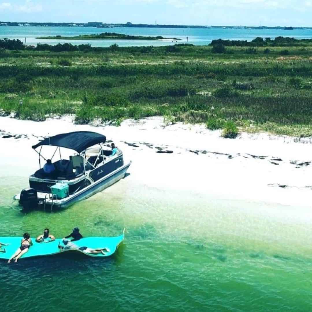 Clearwater: The Lounge Pontoon Island Excursion with Float Mat Included ...