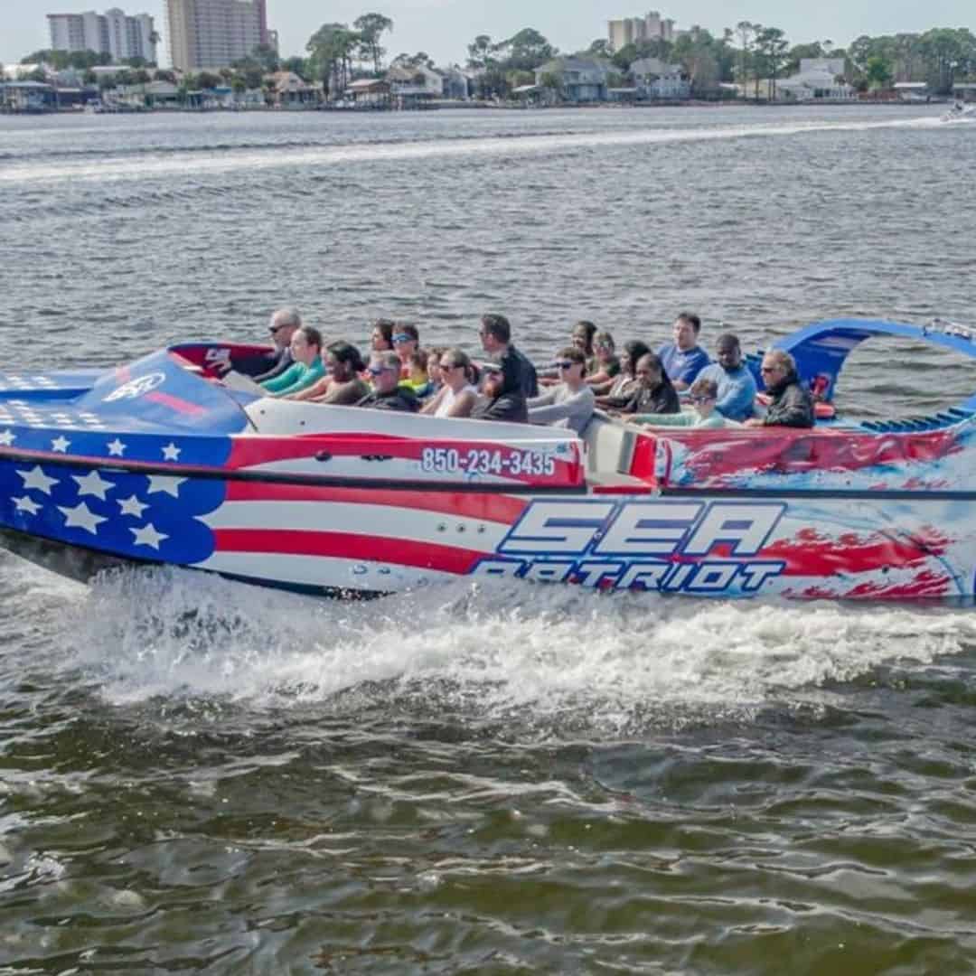 Panama City Beach: Jet Boat Ride on the Sea Patriot - TripShock!