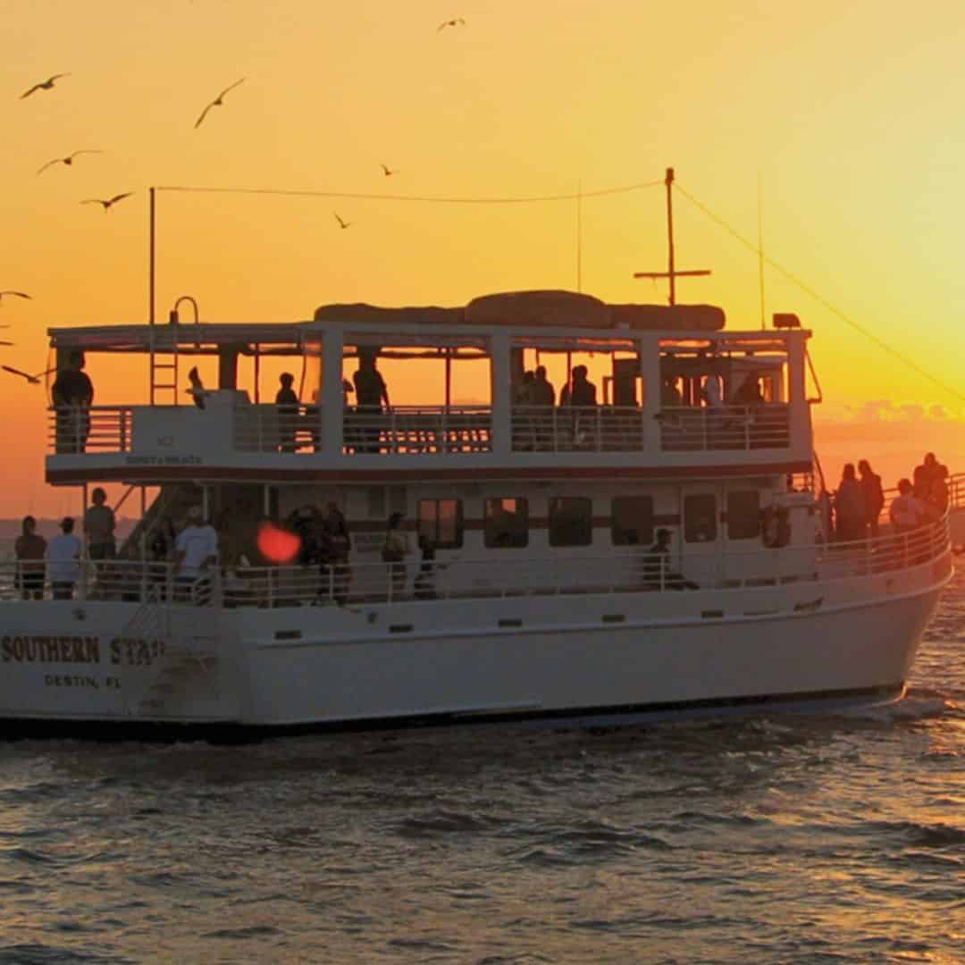 Destin: Sunset Dolphin Cruise on the Southern Star - TripShock!