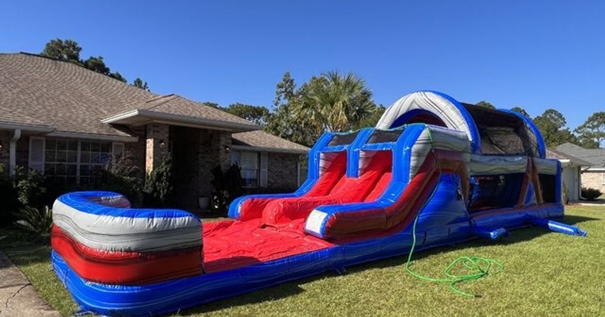 American Obstacle Course Slide | Online Booking