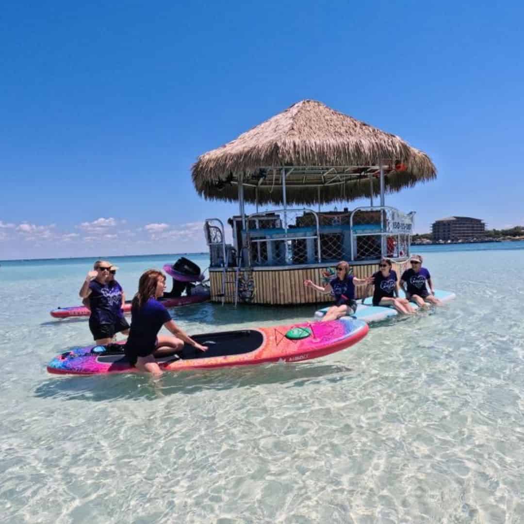 Destin: Top Shelf Crab Island Tiki Boat Tour - TripShock!