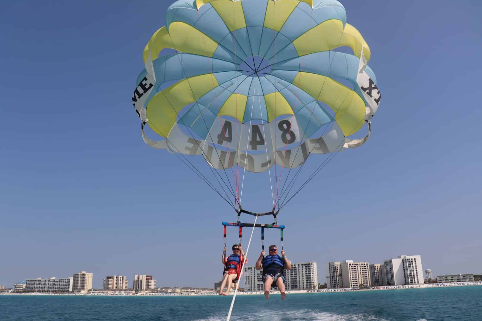 It was an exhilarating experience while sailing high above Destin ...